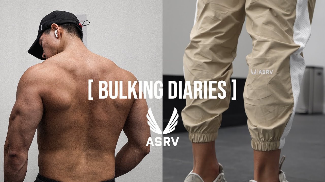 BULKING DIARIES | Back workout, ASRV haul, quick bulking meals hack ...