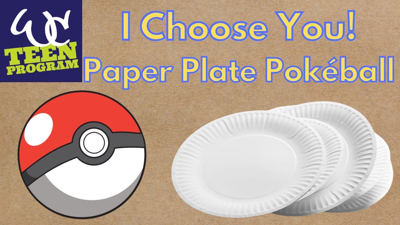 Limited Edition Paper Plate Pokeball - YouTube