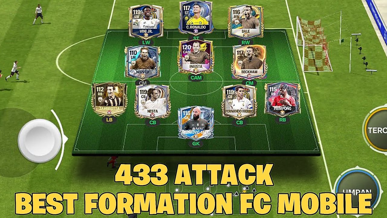 Formasi Serangan Terbaik 433 FC Mobile - YouTube