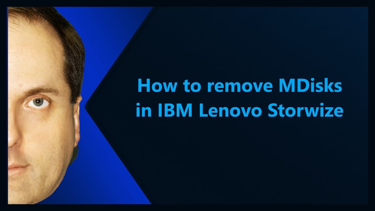 How to remove MDisks in IBM Lenovo Storwize - YouTube