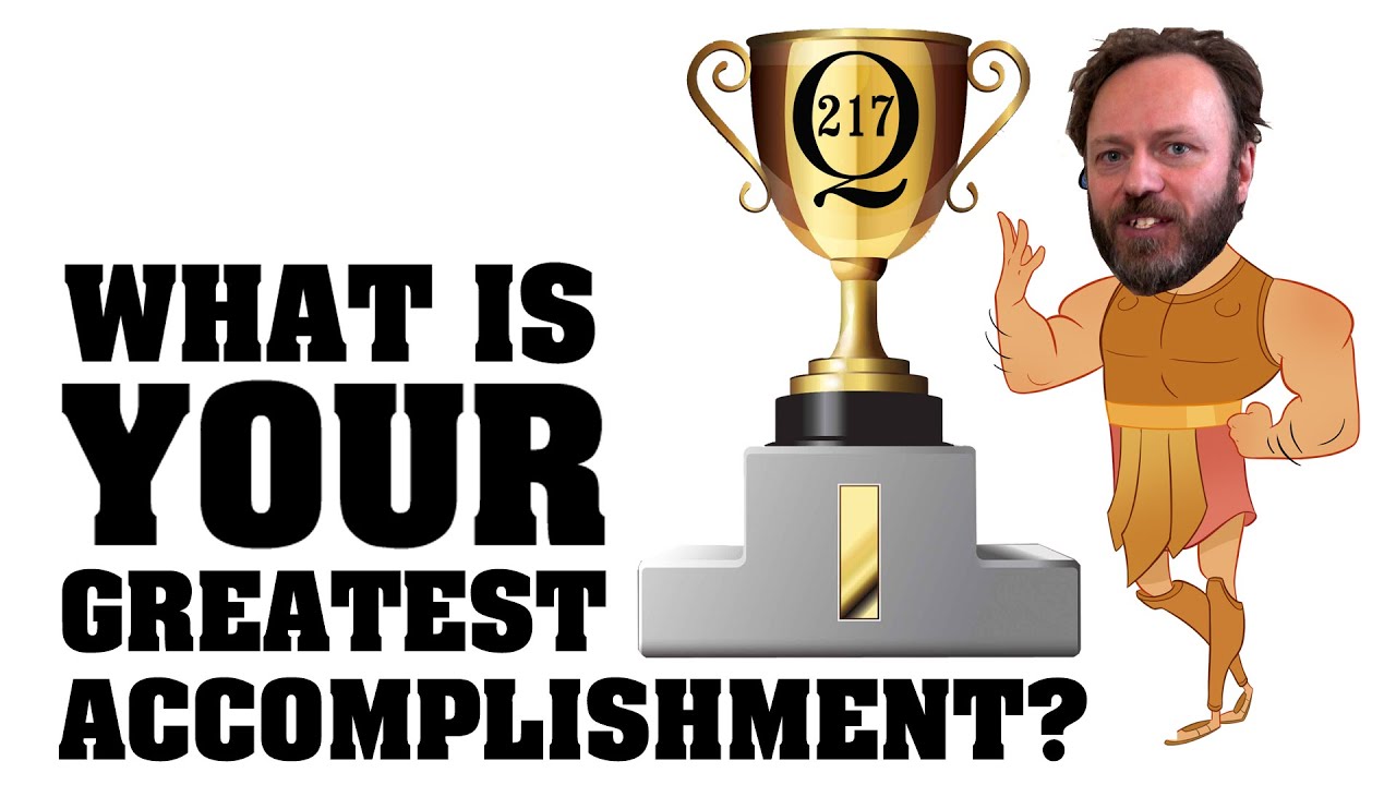 My greatest accomplishment - YouTube