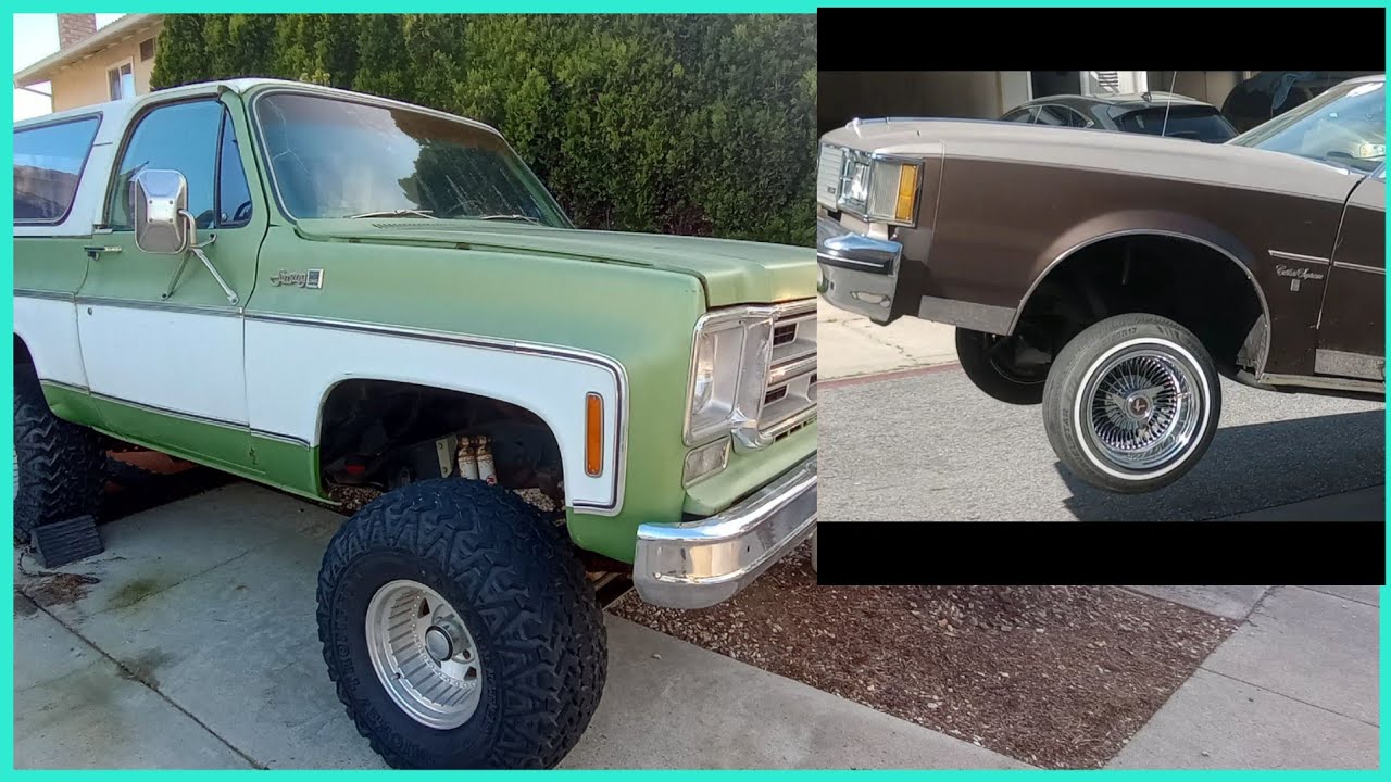 GMC JIMMY pickup 1975 and Oldsmobile car 1982.Both are awesome. - YouTube