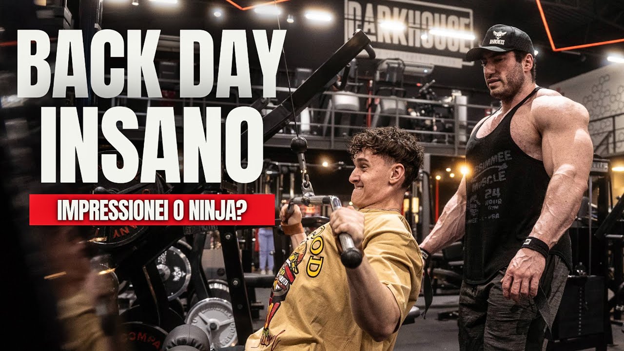 BACKDAY INSANO COM NINJA BODYBUILDER NA DARK HOUSE - YouTube