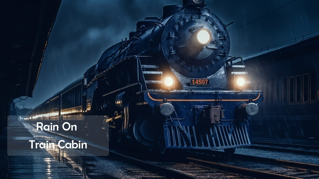 Rainy Day Train Cabin - Sleeping In Train Ambience With Rain Sounds On ...