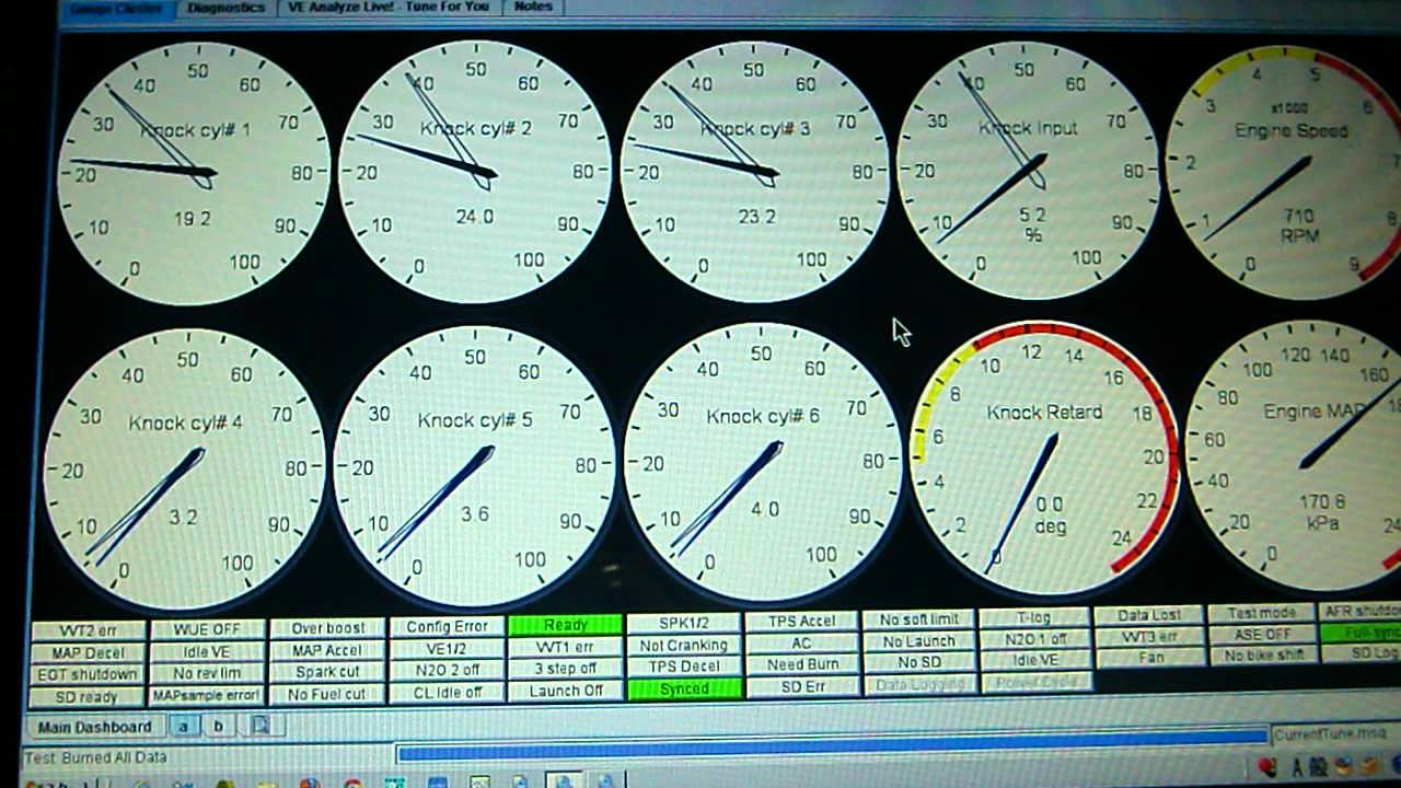 MegaSquirt3 Knock Module TEST - YouTube