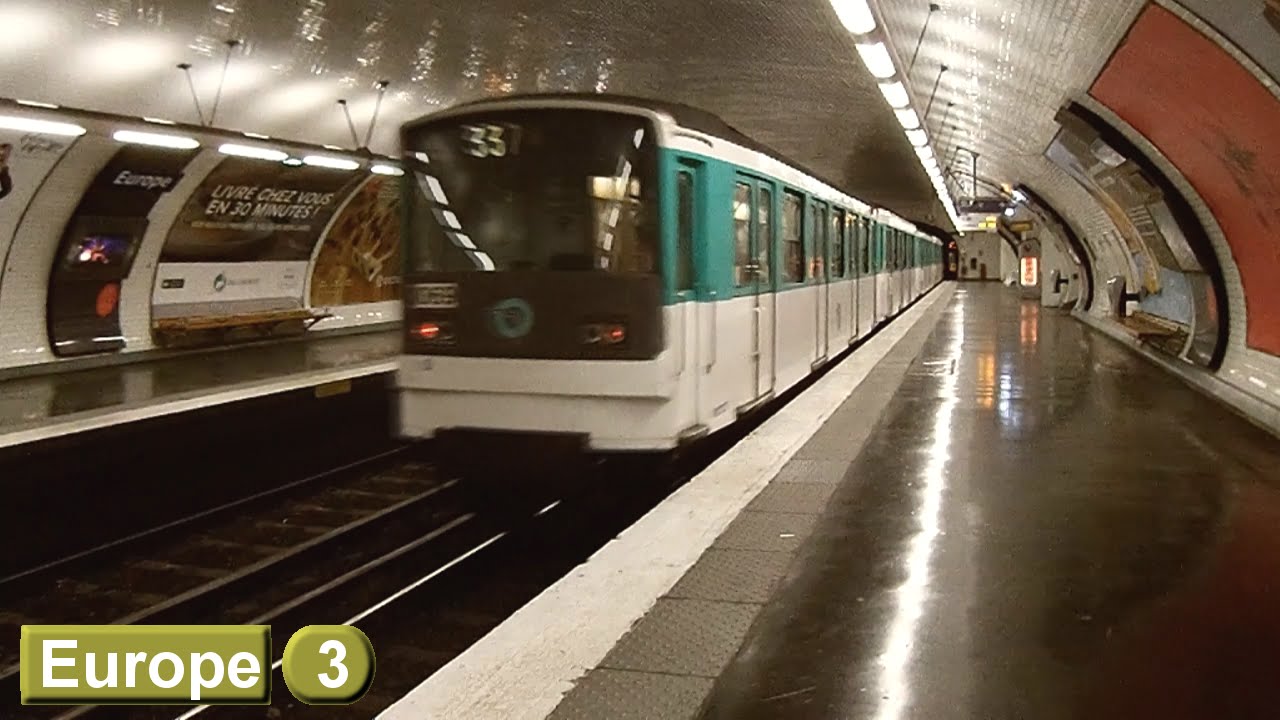 Métro de Paris : Europe | Ligne 3 ( RATP MF67 ) - YouTube