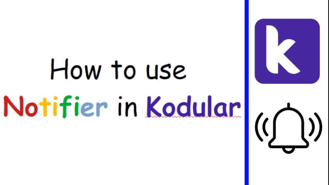 How to use Notifier in Kodular | DeCoders - YouTube