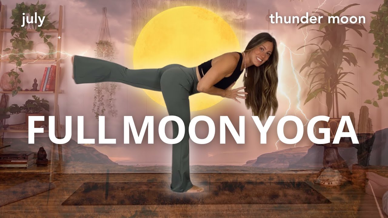 FULL THUNDER MOON YOGA ⛈️🌝 “calm in the storm” full body yoga [30 mins ...