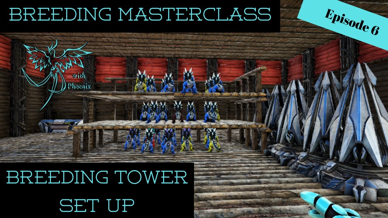 Ark: Survival Evolved | Building the Mutation Breeding Tower | Breeding ...