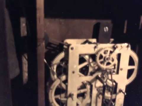 Repaired Ogee Clock Movement In Action - YouTube