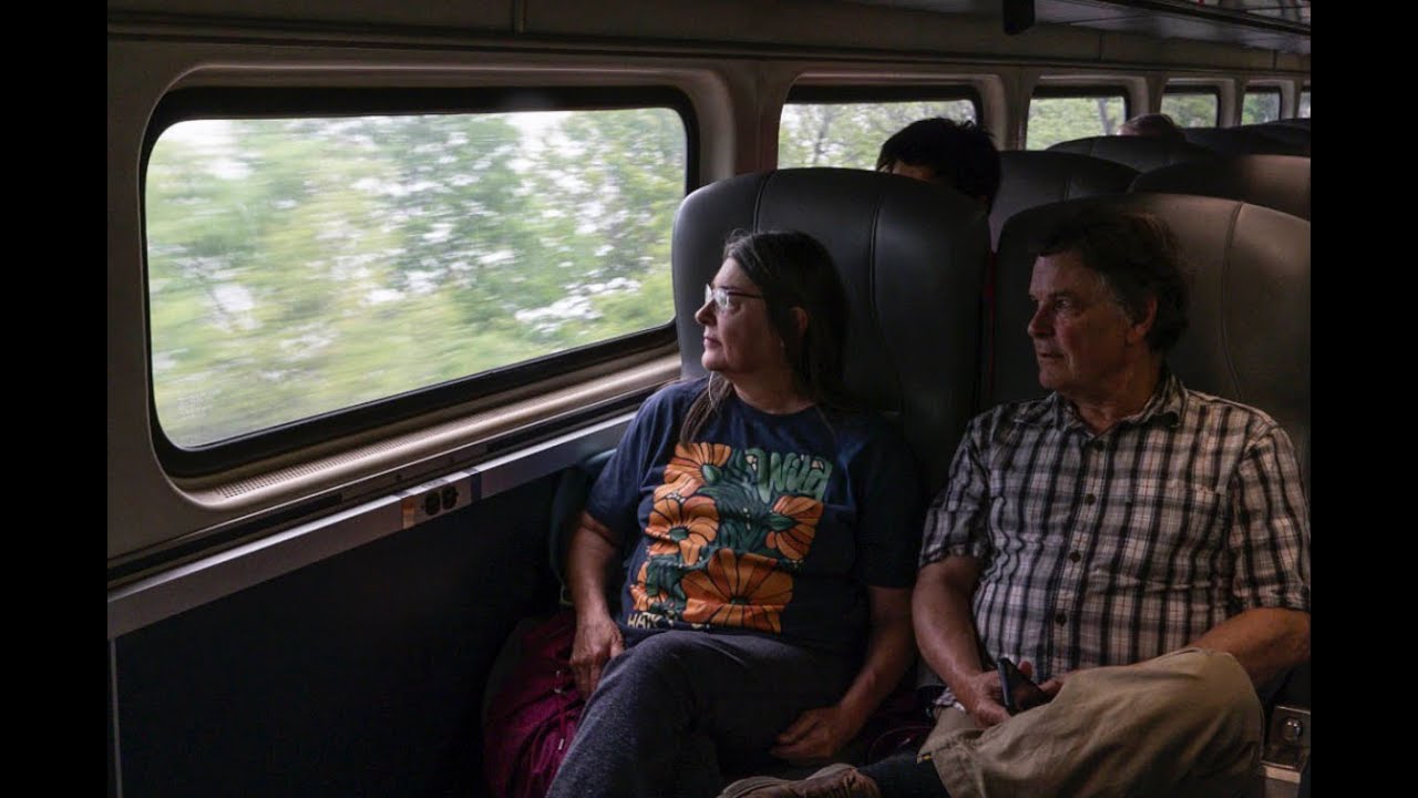 Borealis train's inaugural ride from Winona to La Crosse - YouTube