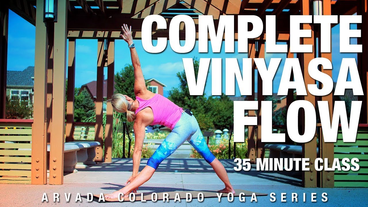 35 Min Complete Vinyasa Flow Yoga Class - Five Parks Yoga - YouTube