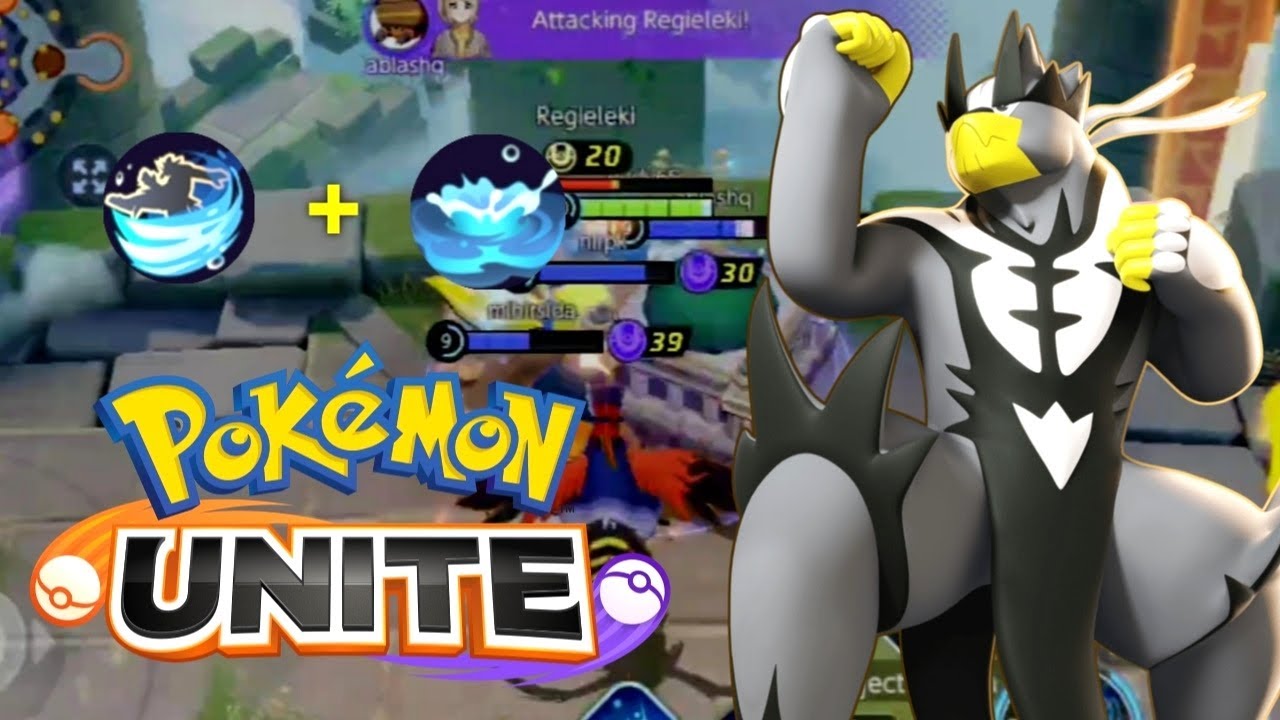Pokemon Unite Mobile | Urshifu (Surging Strikes + Liquidation) Gameplay ...