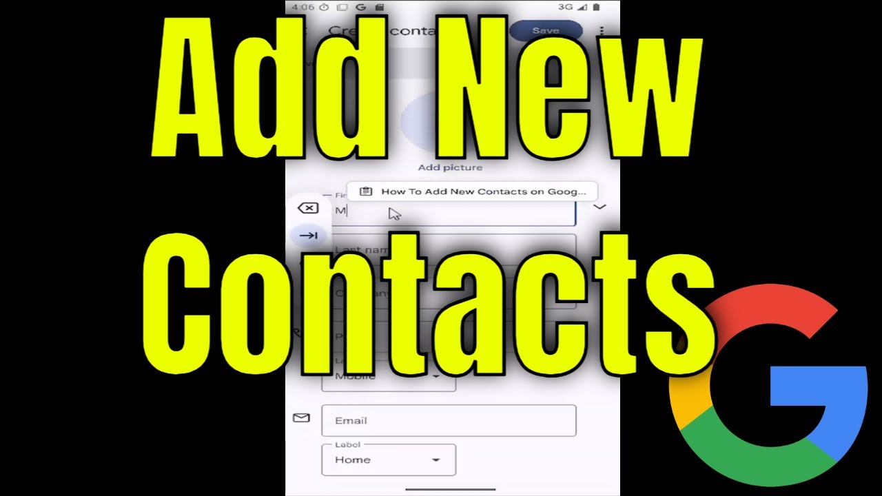 How To Add New Contacts on Google PIxel [Guide] - YouTube