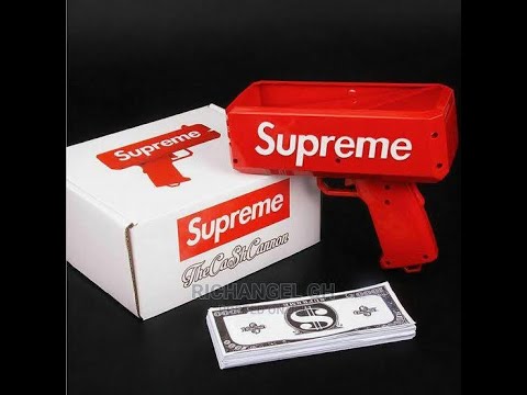 Money Gun Unboxing /Money Gun Review / How To Work Supreme Money Gun ...