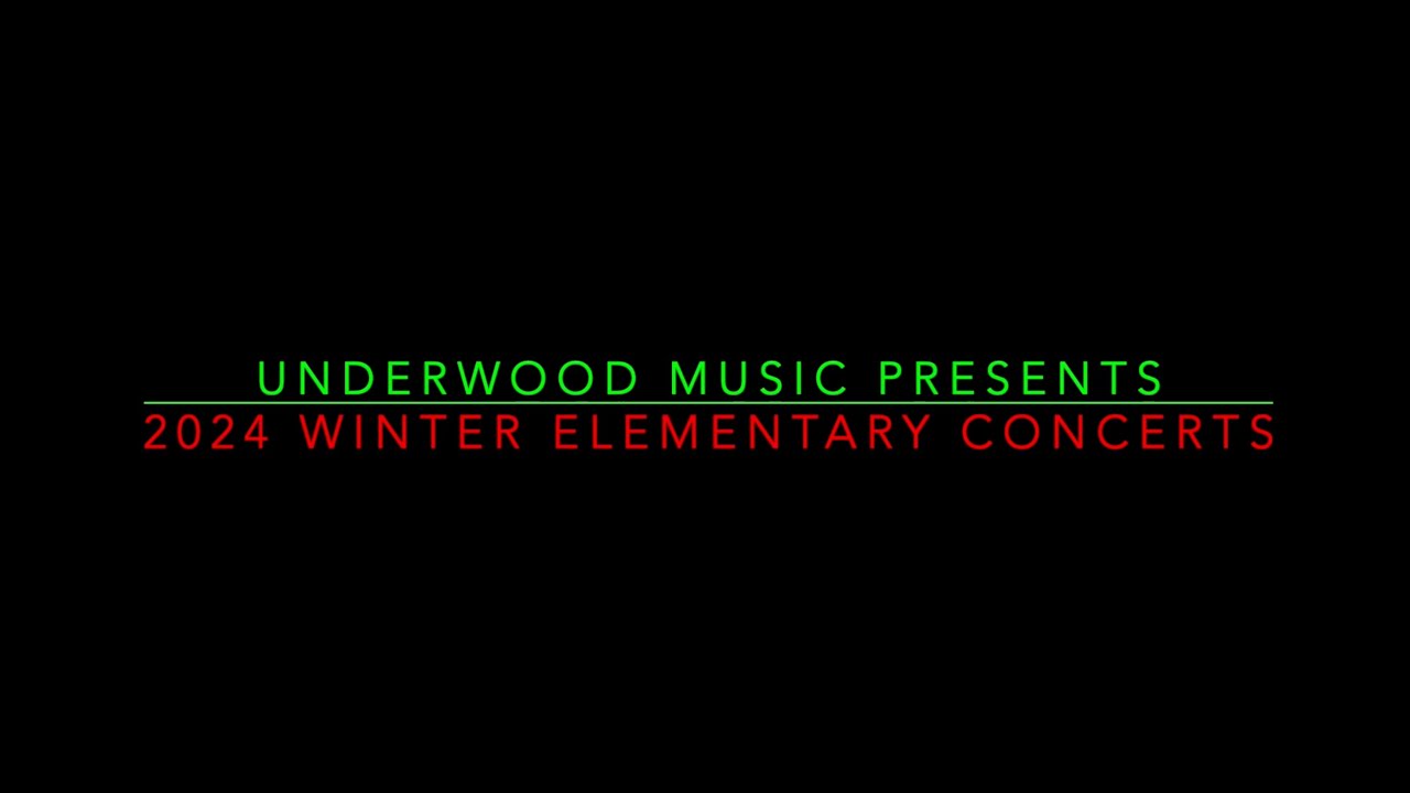 2024 Winter Elementary Concerts - YouTube
