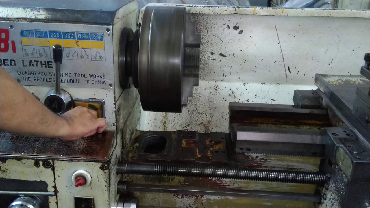 Guangzou Conventional Lathe C 6232 B1 - YouTube