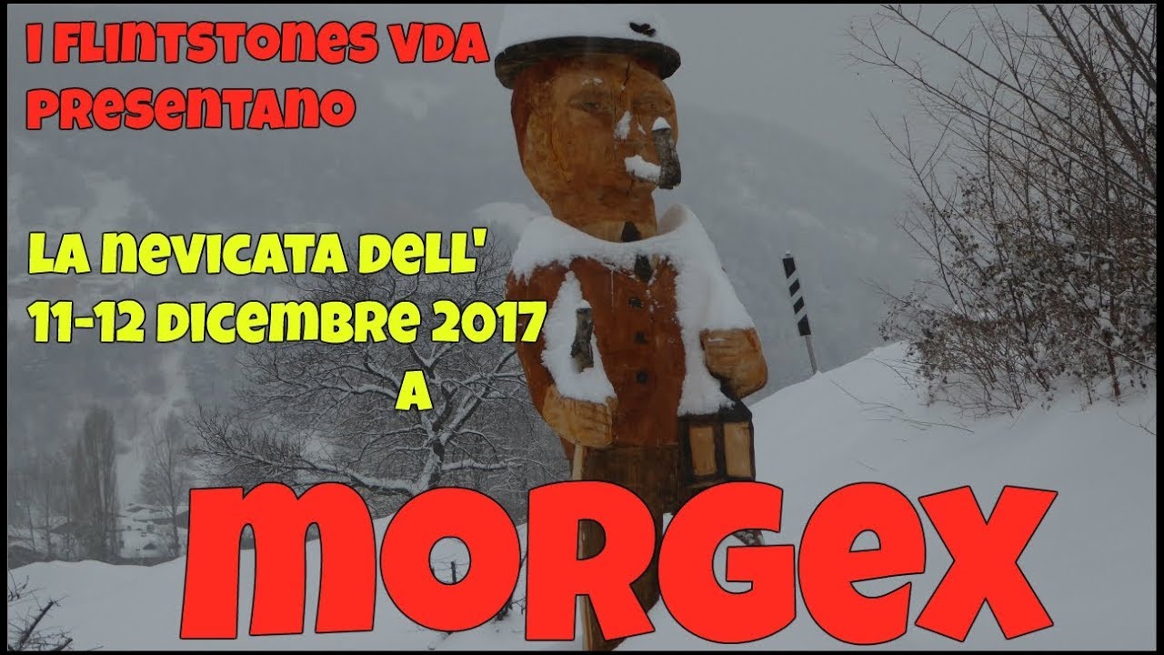 La nevicata del 10-11 dicembre 2017 a Morgex - YouTube
