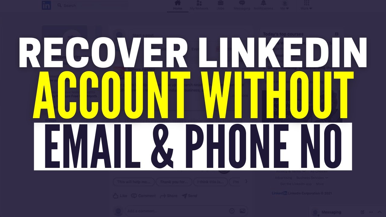 How To Recover LinkedIn Account Without Email Or Phone Number - YouTube