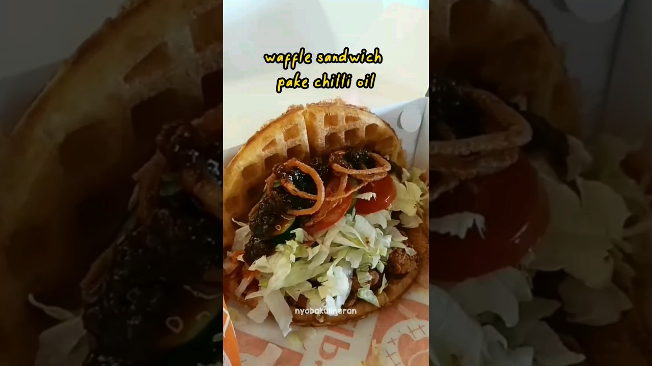 WAFFLE SANDWICH GURIH CHILLI OIL - FLIP N FRY | nyobakulineran #shorts ...