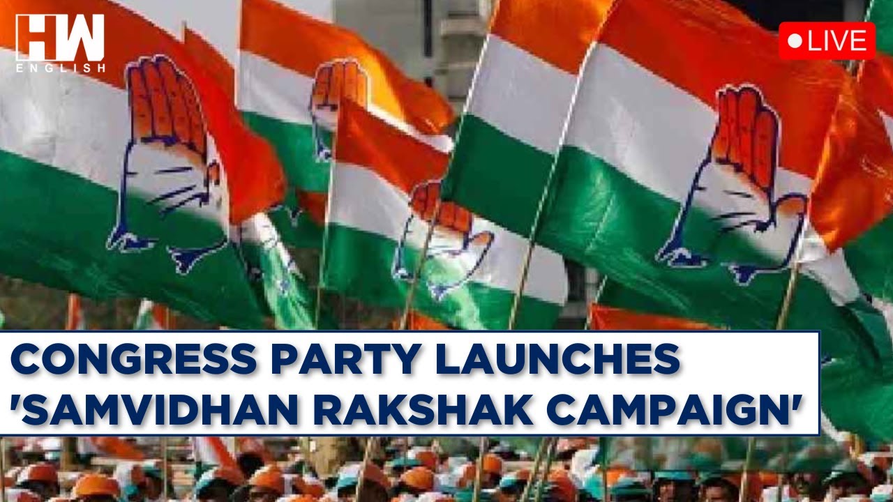 #LIVE | Congress Party Launches 'Samvidhan Rakshak Campaign' | Rahul ...