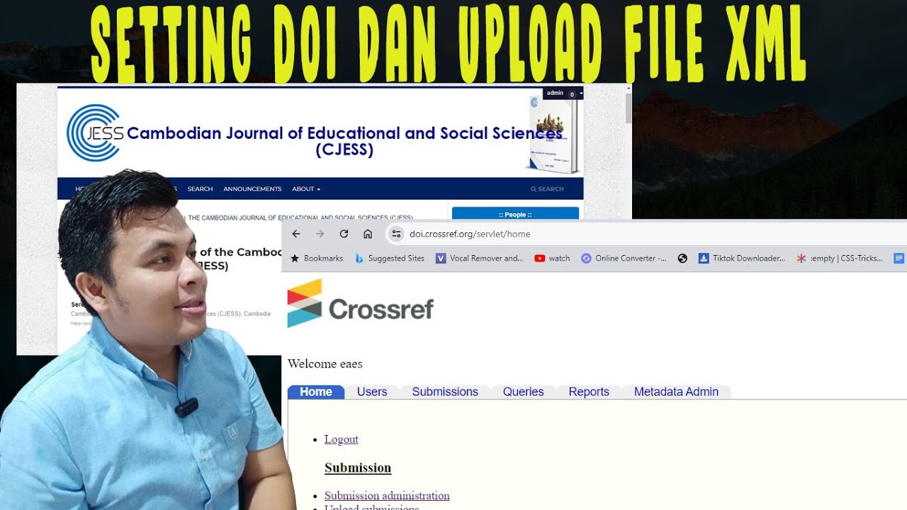 CARA SETTING DAN SUBMIT XML DOI DI CROSSREFF - YouTube