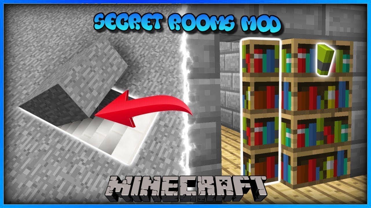 Jak NejlÉpe Postavit TajnÝ Bunkr V Minecraftu 🤔😱 Secret Rooms Mod I