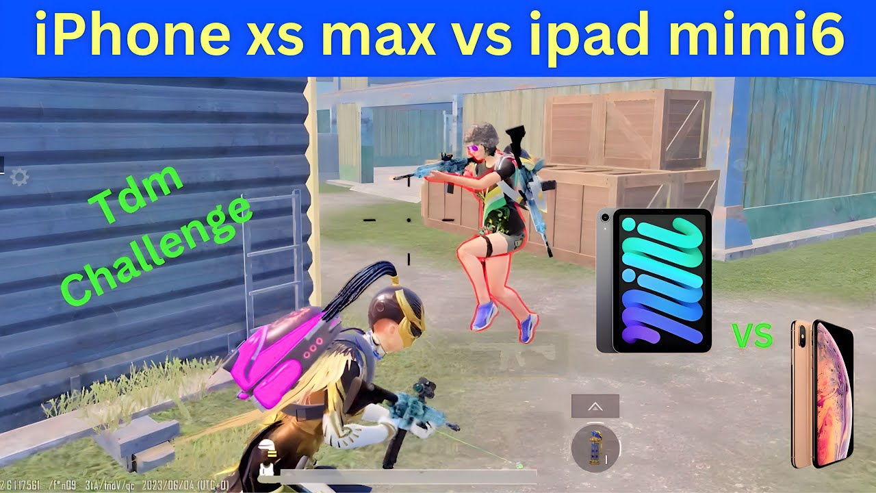 IPHONE XS MAX VS IPAD MINI 6 TDM CHALLENGE || RIAD GAMING - YouTube