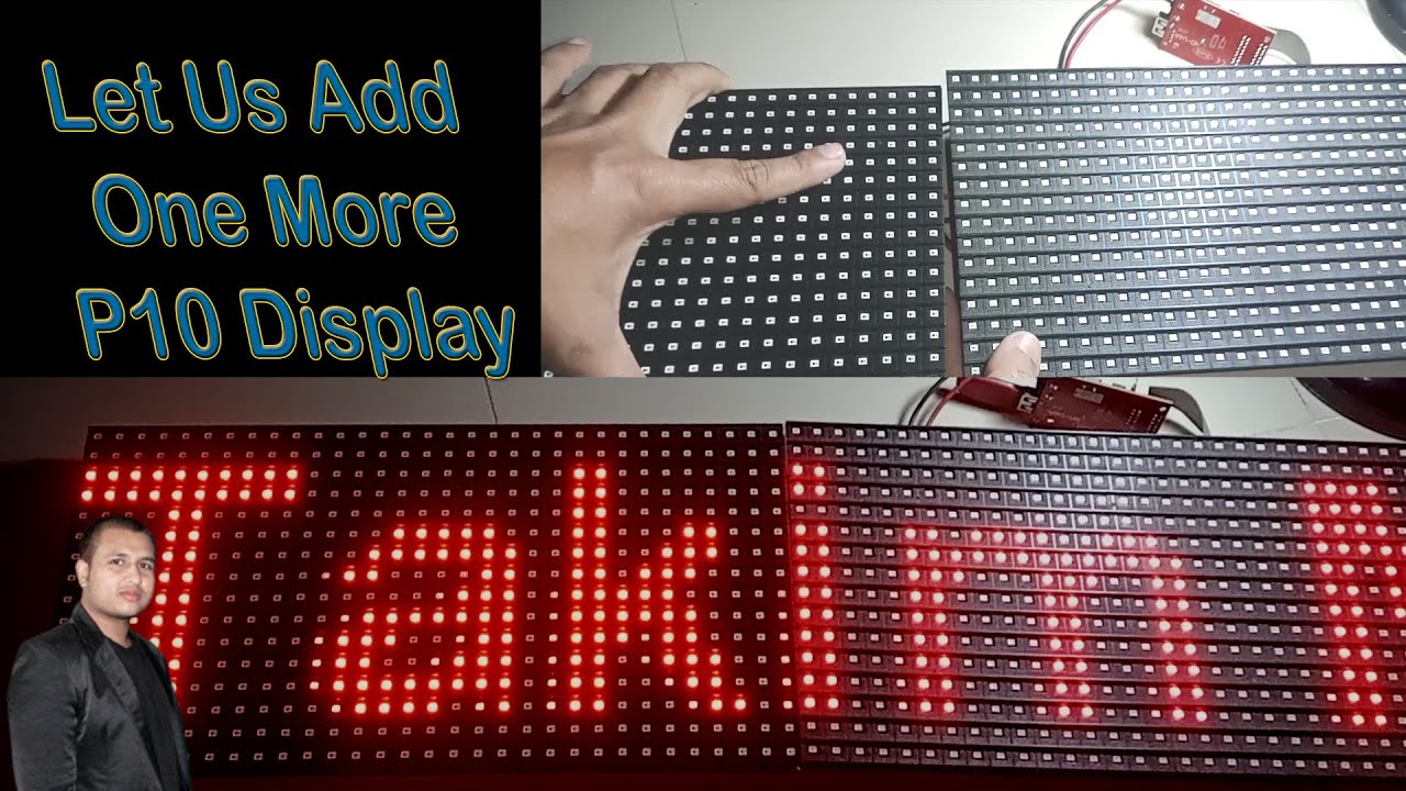 Let us learn how to add more P10 displays with HD U6A - YouTube