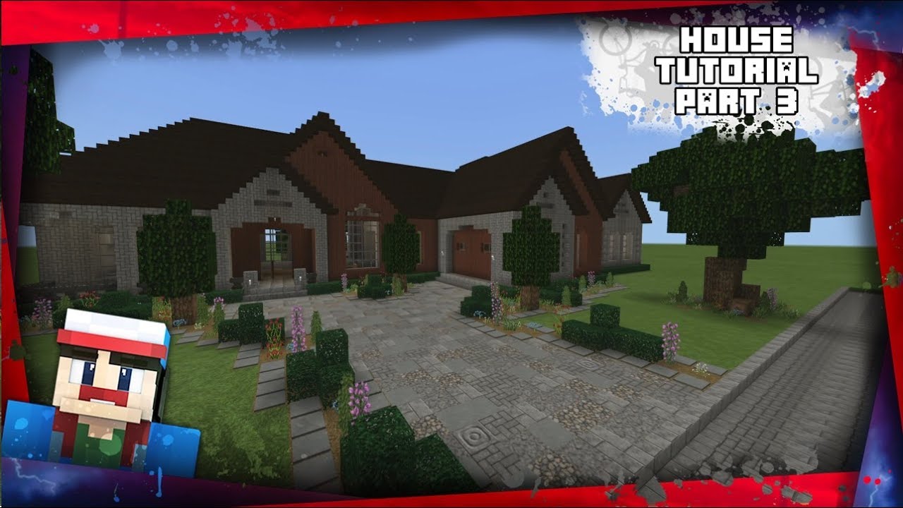 Minecraft: House Tutorial - Part 3 (Xbox,PS,PC,PE) - YouTube