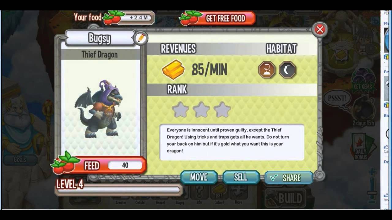 Thief Dragon Dragon City