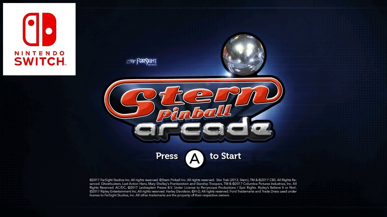 NINTENDO SWITCH STERN ARCADE PINBALL GAMEPLAY - YouTube