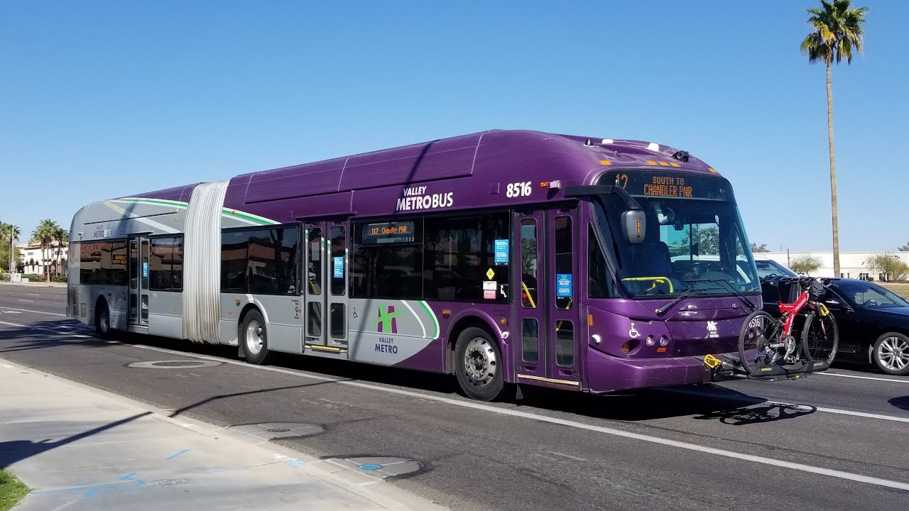 Valley Metro (Route 112) - 2008 New Flyer D62LFA (8516) - YouTube