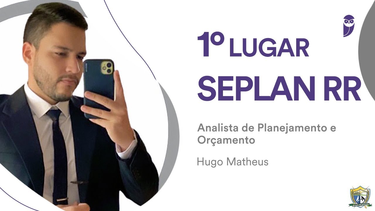 SEPLAN RR: Conheça Hugo Matheus, aprovado em 1° lugar para Analista de ...