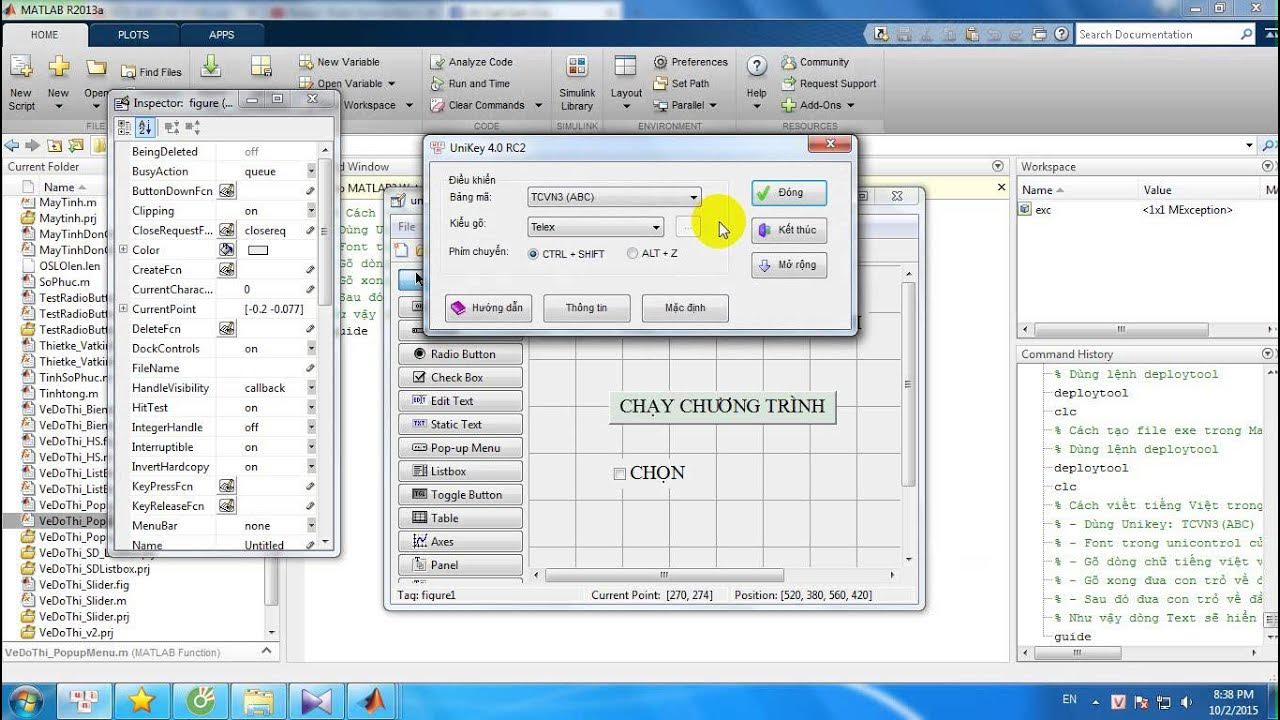 Go Tieng Viet trong Matlab GUI - VPT Ha Noi - YouTube