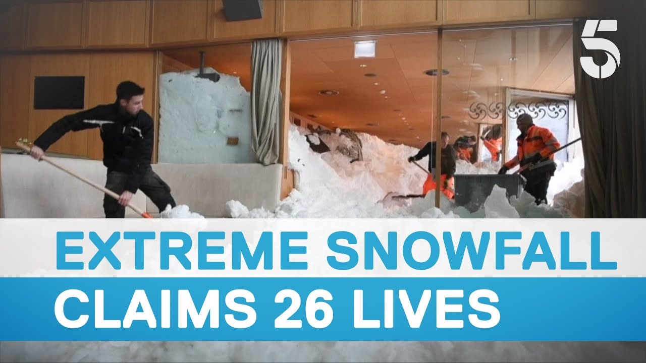 Extreme snowfall in the Alps claims 26 lives - 5 News - YouTube
