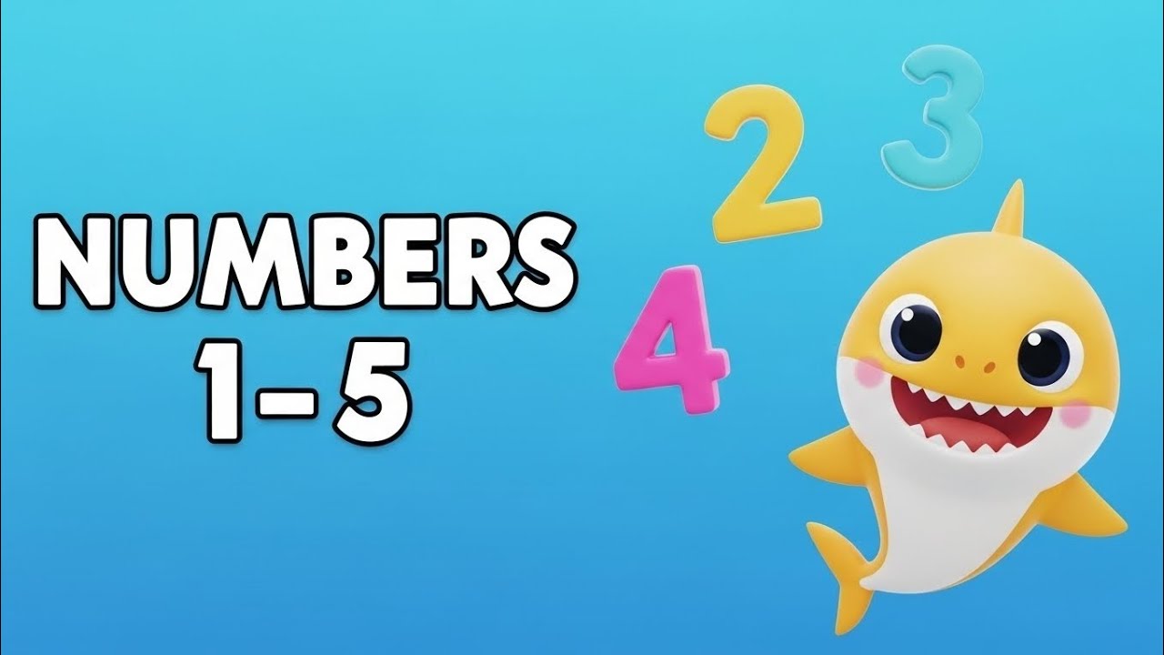 Baby Shark Numbers 1–5 Learn English & Spanish Kids Counting Song - YouTube