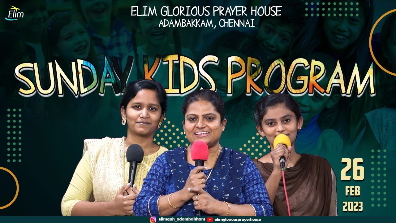 Sunday Kids Program || 26 - February - 2023 || Online Sunday Class ...