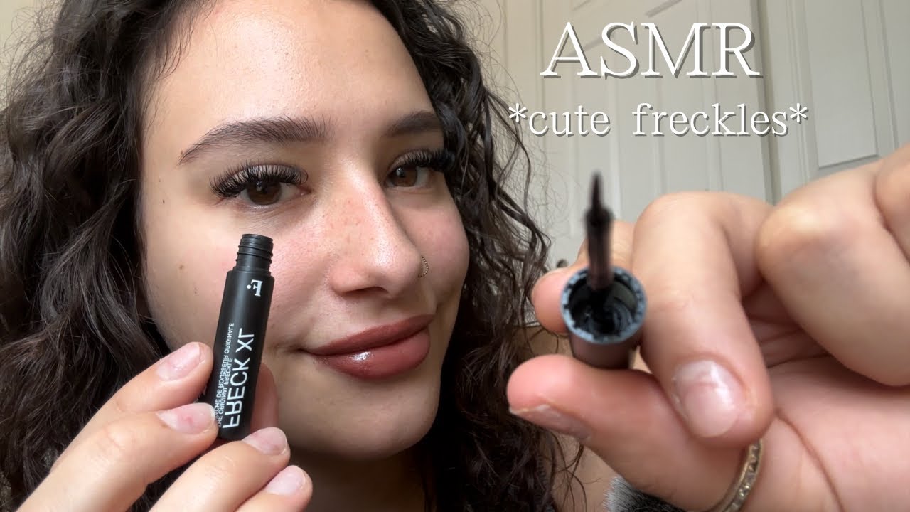 ASMR Giving you cute summer freckles!! (Personal Attention + Mouth ...