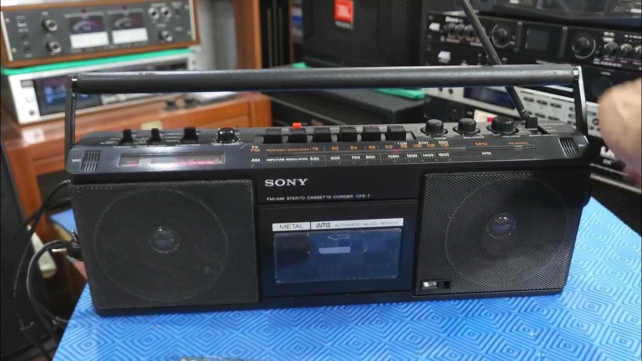 Radio Cassette | SONY / CFS 7 | Mặt phay nhôm | Chọn bài/ Aux | Giá gl : 2tr2 .lh 0933847989 ...