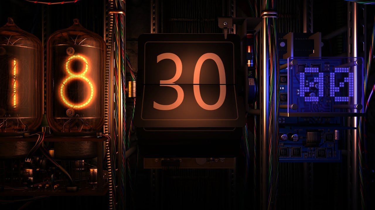 Скринсейвер с часами #3planesoft @3Planesoftcom - YouTube