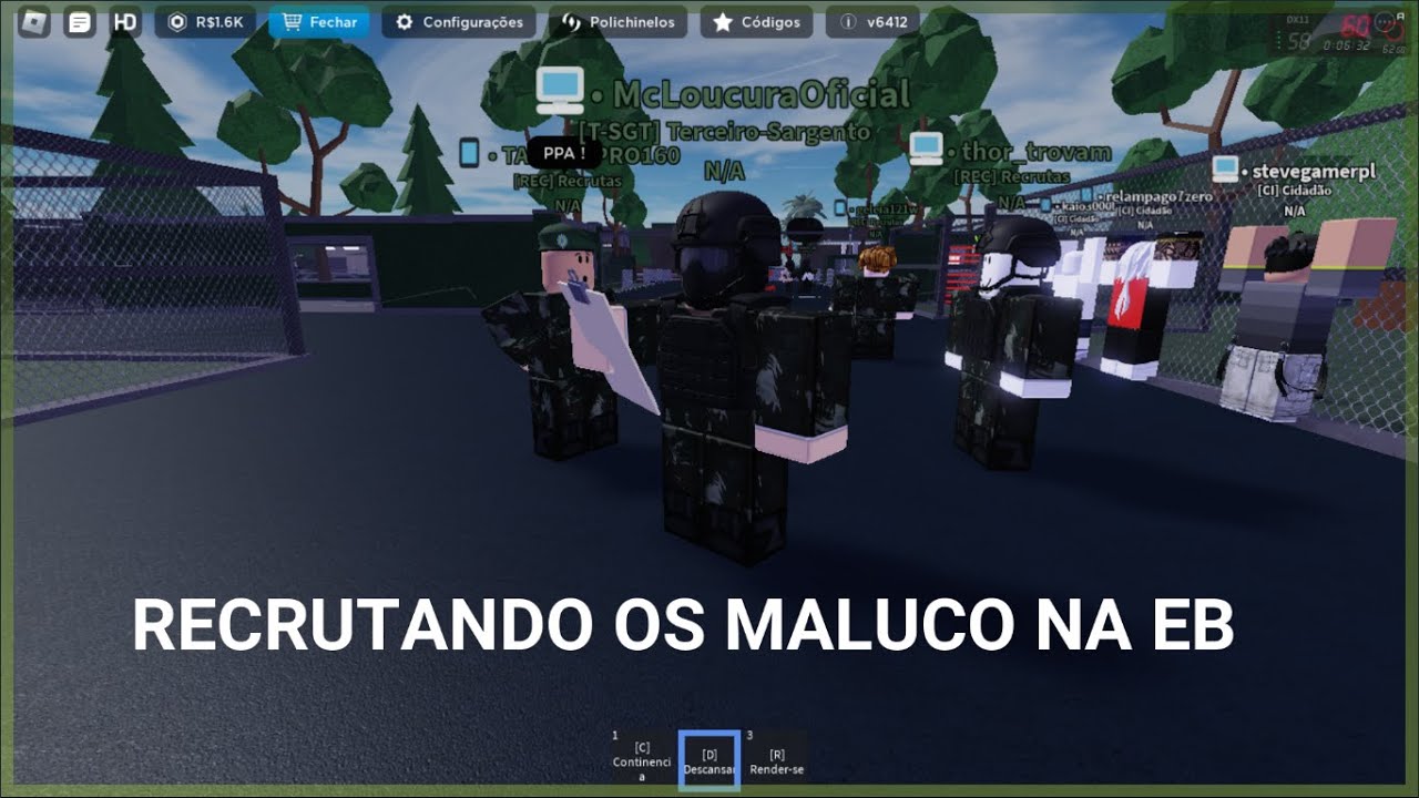ELES PASSARAM NA EB? -[EXERCITO BRASILEIRO] (ROBLOX) - YouTube