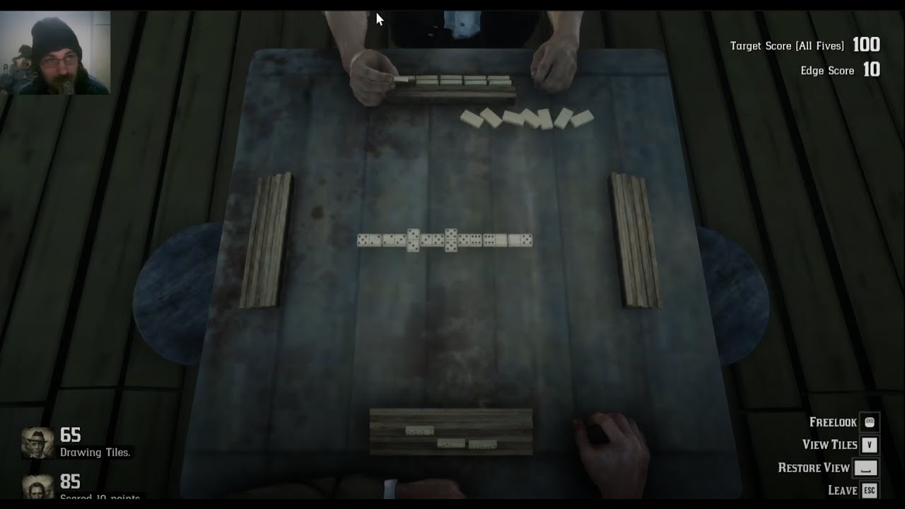 RDR2 - Gambler Challenge 5 / Win 3 Rounds Of Dominoes Without Drawing ...