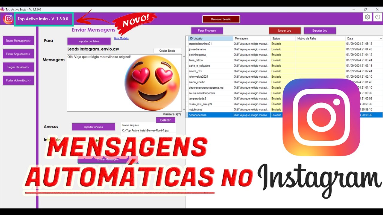 🔥NOVO SOFTWARE TOP ACTIVE INSTA🔥 Vídeo COMPLETO de Como Funciona Tudo ...