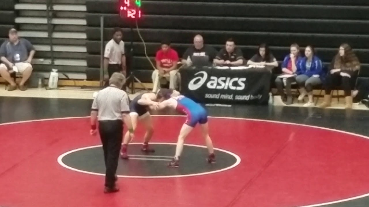 Shane Acton vs Robbie Fleming Old Mill State Dual Semi Finals 152lb 2 ...