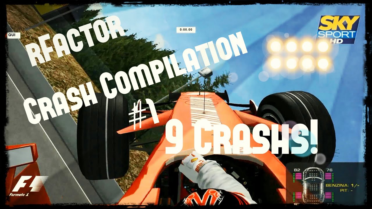 [rFactor] F1 Crash Compilation #1 - YouTube