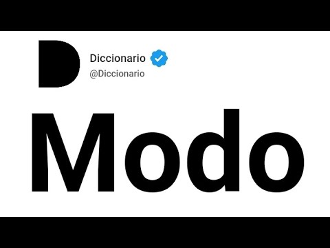 Modo Significado En Español - YouTube