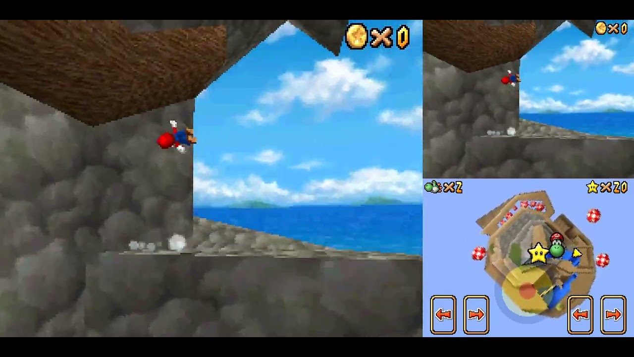SM64DS TAS - Scale the Mountain (Yoshi w/ M cap) 16.13 - YouTube