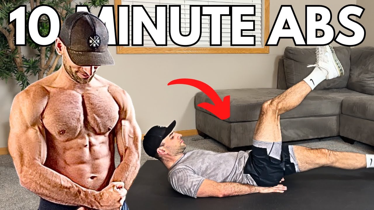 10 Min CORE WORKOUT for Men/Women | Upper Abs, Lower Abs, & Obliques ...