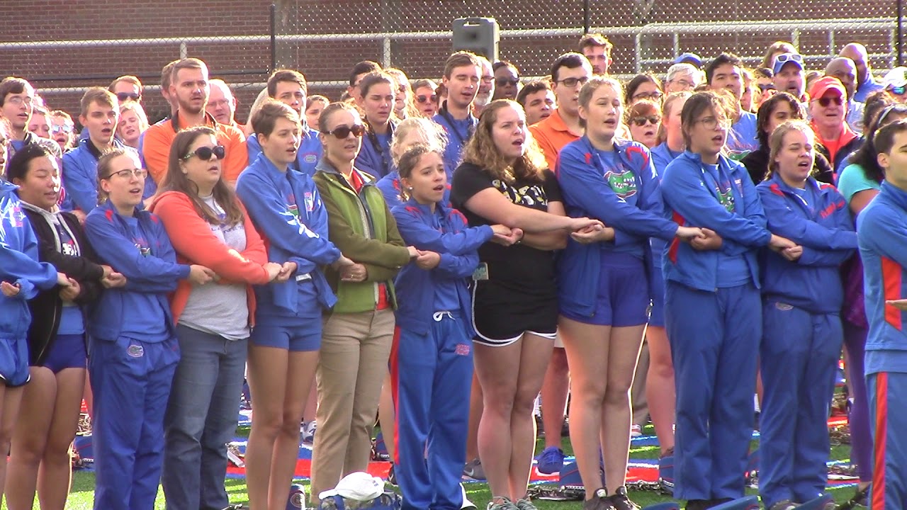 UF Gator Marching Band 11/03/18 - Morning Practice Alma Mater - YouTube